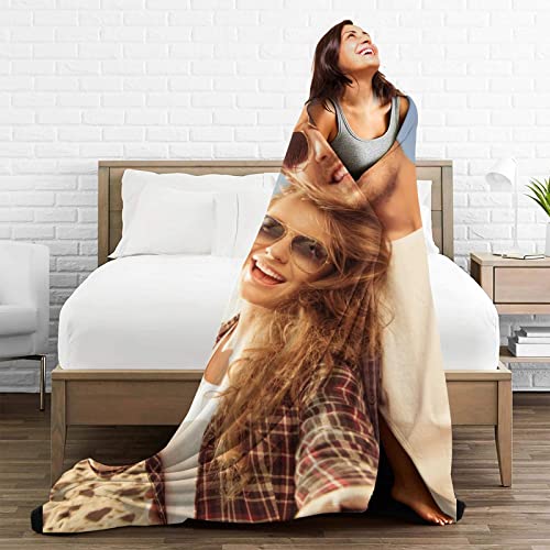 Customized Blankets with Photos Personalized Blankets for Adults Using My Own Photos Custom Blanket Gifts for Boyfriend/Girlfriend/Wife/Husband, Birthday Valentines40 x50