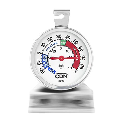 CDN RFT1 Proaccurate Heavy Duty Refrigerator Freezer Thermometer, ProAccurate Heavy Duty Refrigerator/Freezer Thermometer