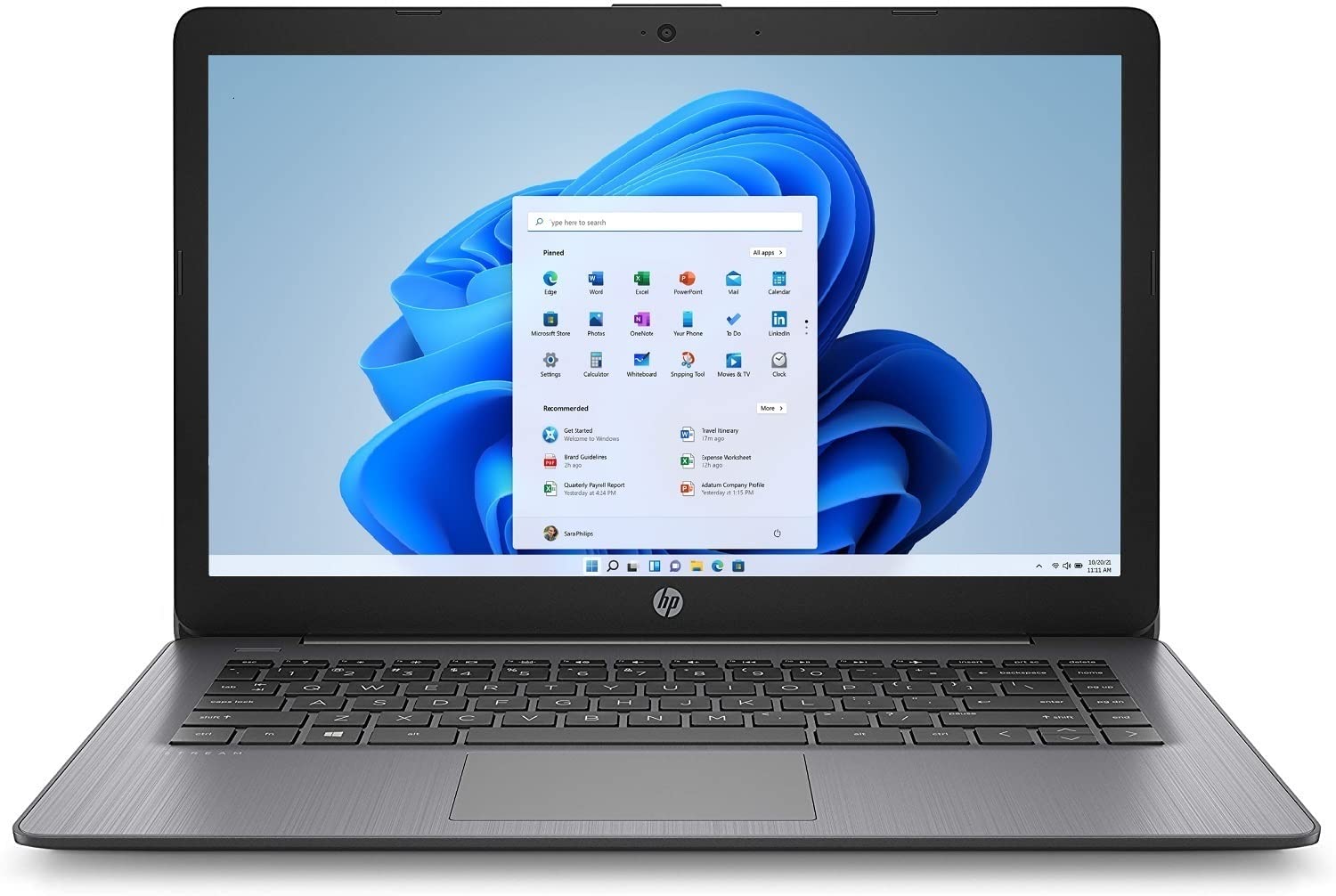 HP 2022 Stream 14" HD Display, Intel Celeron N4000 Dual-Core, 4GB DDR4 Memory, 196GB Storage (64GB eMMC+128GB Card), HDMI, WiFi,Webcam, Bluetooth, 1-Year Microsoft 365, Win 11 Home S, Brilliant Black
