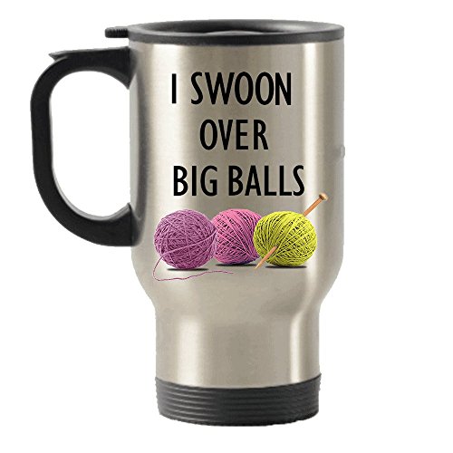 SpreadPassion I swoon over big balls Stainless Steel Travel Insulated Tumblers Mug