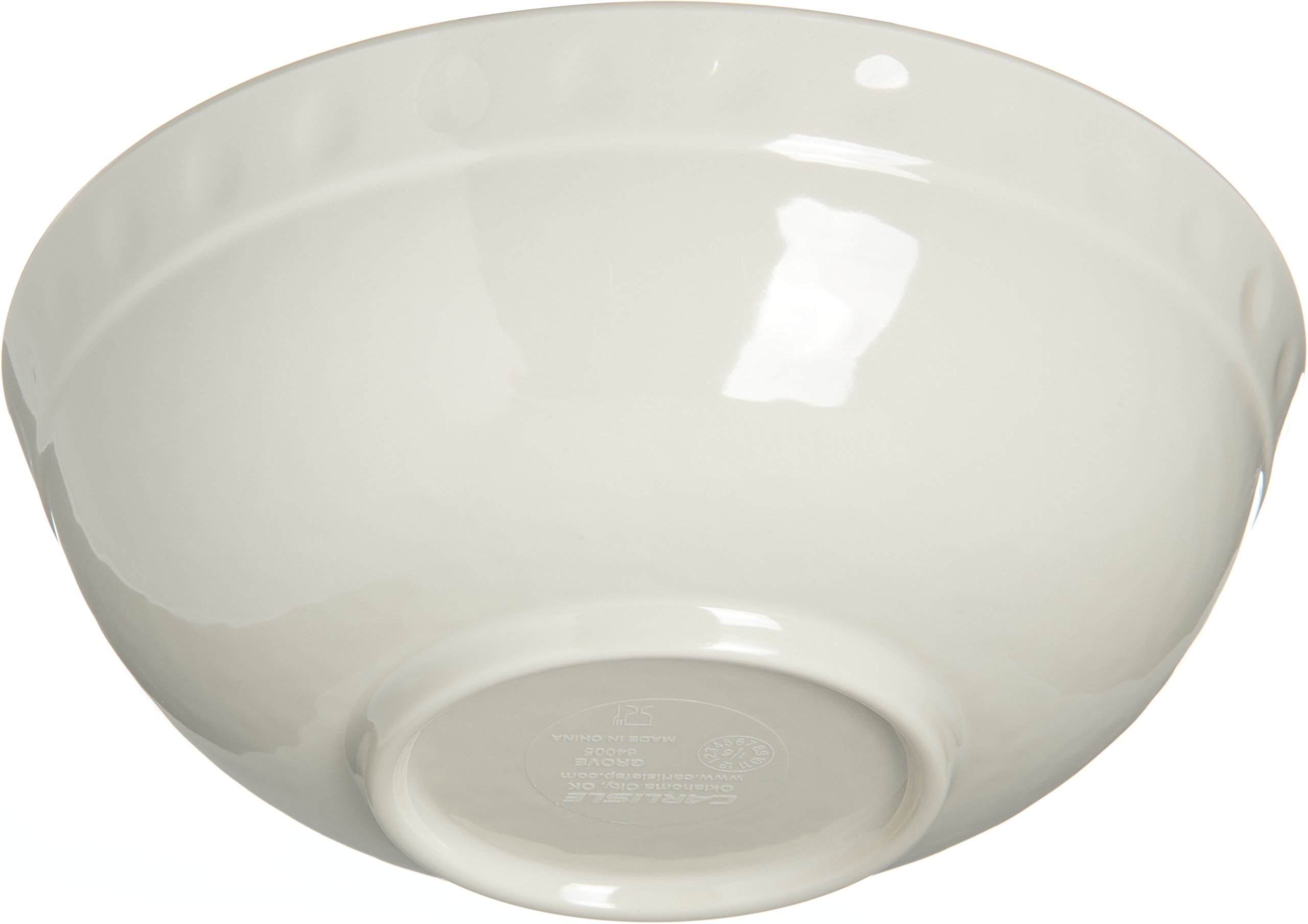 Carlisle FoodService Products Grove Reusable Plastic Bowl Small Bowl for Home and Restaurant, Melamine, 17 Ounces, Smoke