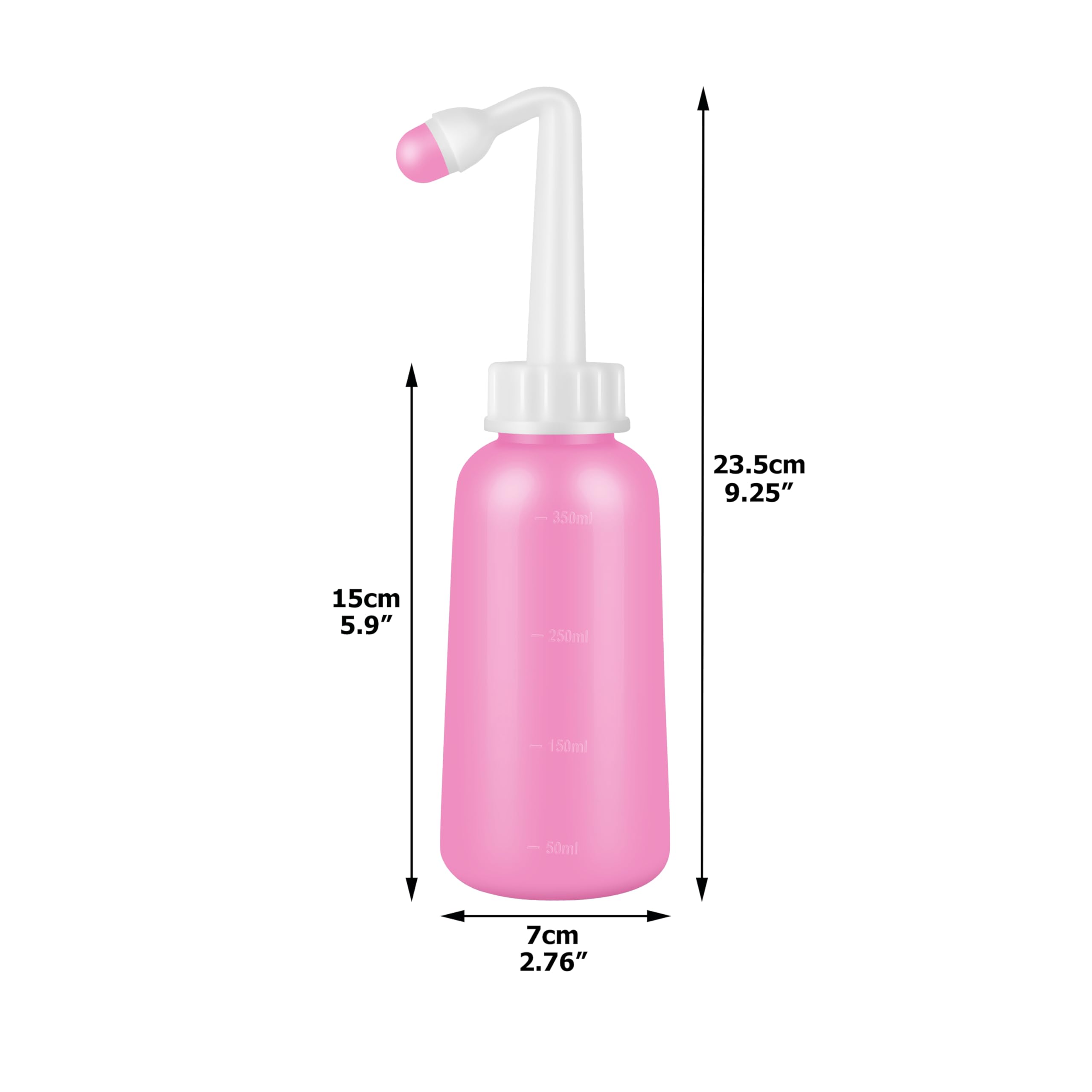 Croing ๐ฉ๐ง๐๐ซ๐๐ก ๐๐๐๐๐ฉ Portable Bidet with Cap for Travel - The Easy Bidet for Postpartum Care (Pink 350ML)