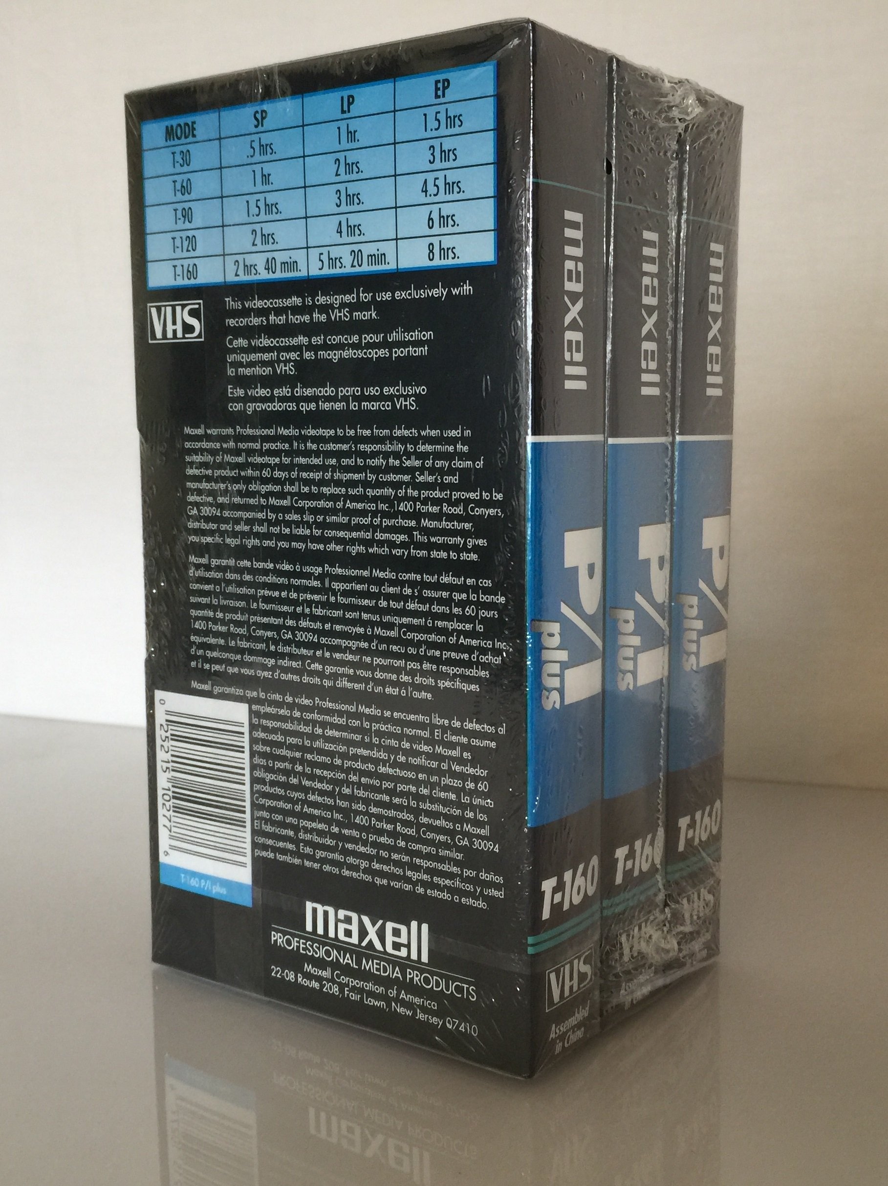 Maxell T-160 Professional-Video Tape 160 MIN 1PK (213011)