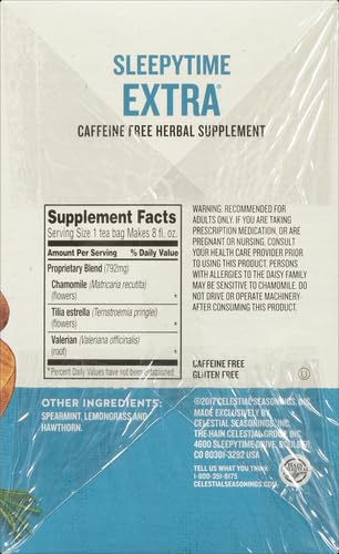 Celestial Seasonings Herbal Tea Sleepytime Extra, 40 ct