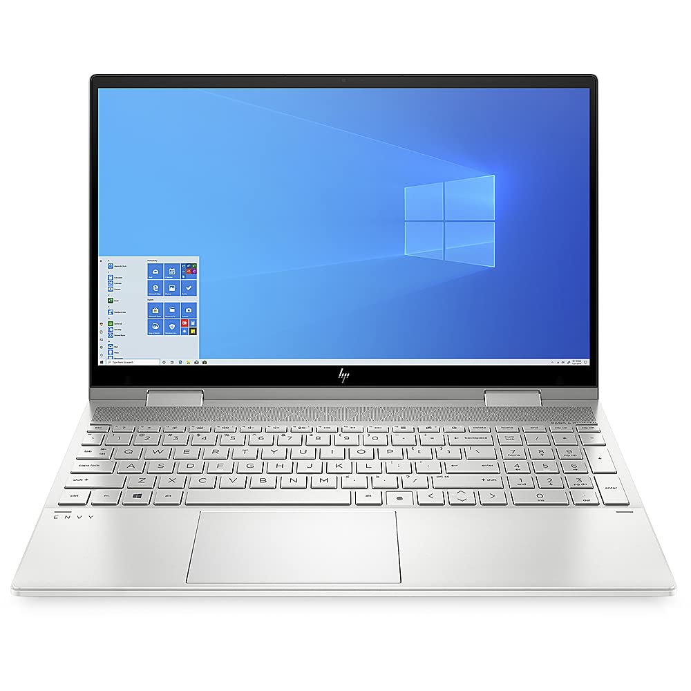 HP Envy x360 15 2-in-1 Laptop 15.6" FHD IPS Touchscreen 11th Gen Intel Quad-Core i5-1135G7 (Beats i7-10710U) 16GB RAM 512GB SSD Backlit Fingerprint HDMI USB-C B&O Win10Pro Silver + HDMI Cable