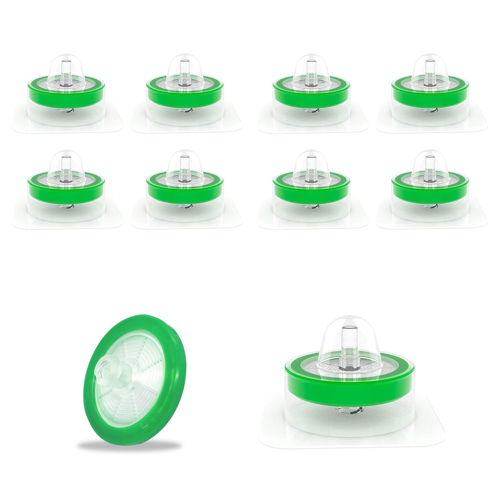 CryoKing 100Pcs Syringe Lab Filter, Sterile PES Hydrophilic Filters, 0.45um Pore Size, 33mm Membrane Diameter for Biomed Scientific Laboratory, Individually Packed