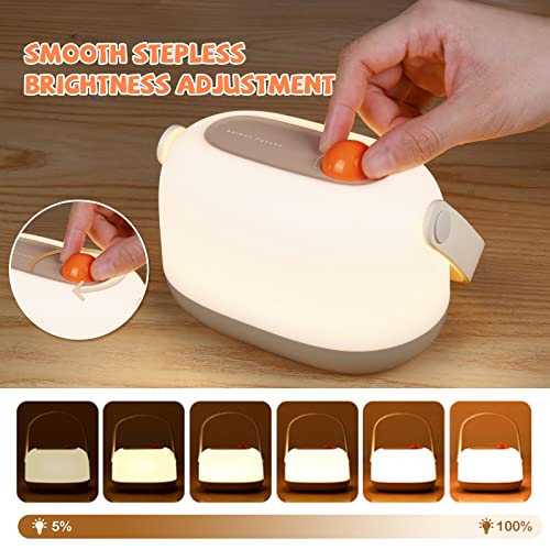 Soshine Baby Night Light Nursery Lamp for Kids Breastfeeding and Sleep Aid USB Rechargeable Dimmable Warm Nursery Night Light
