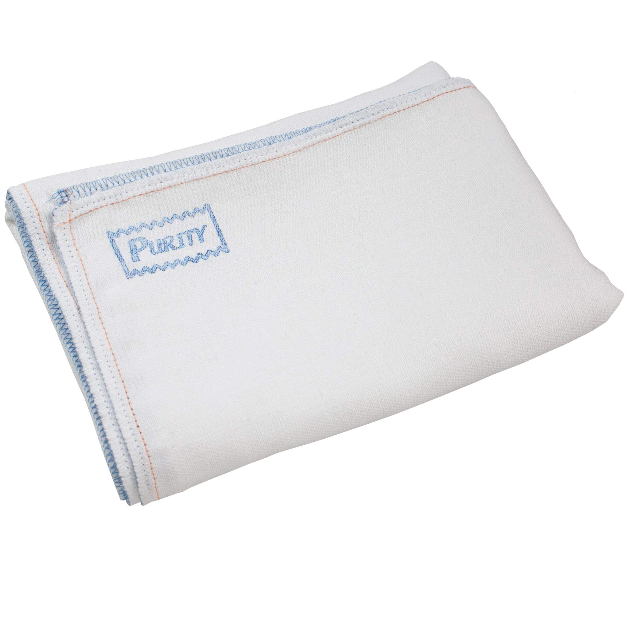 Purity Adult Flat Cloth Diapers by LeakMaster - Soft, Absorbent & Durable 100% Cotton Gauze Weave Fabric. Made in The USA - Standard Size 36x36 Inches - 2 Layered