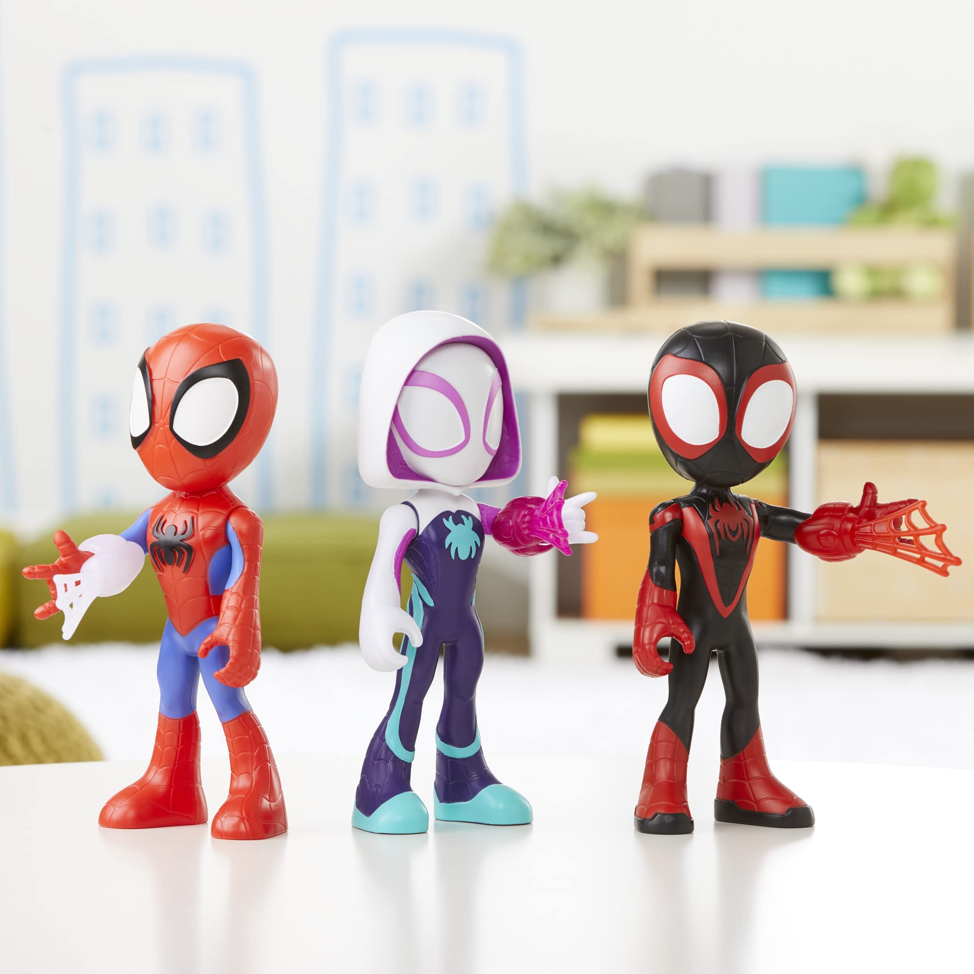 Spidey and His Amazing Friends Supersized Spidey 9-inch Action Figure, Preschool Super Hero Toy for Kids Ages 3 and Up