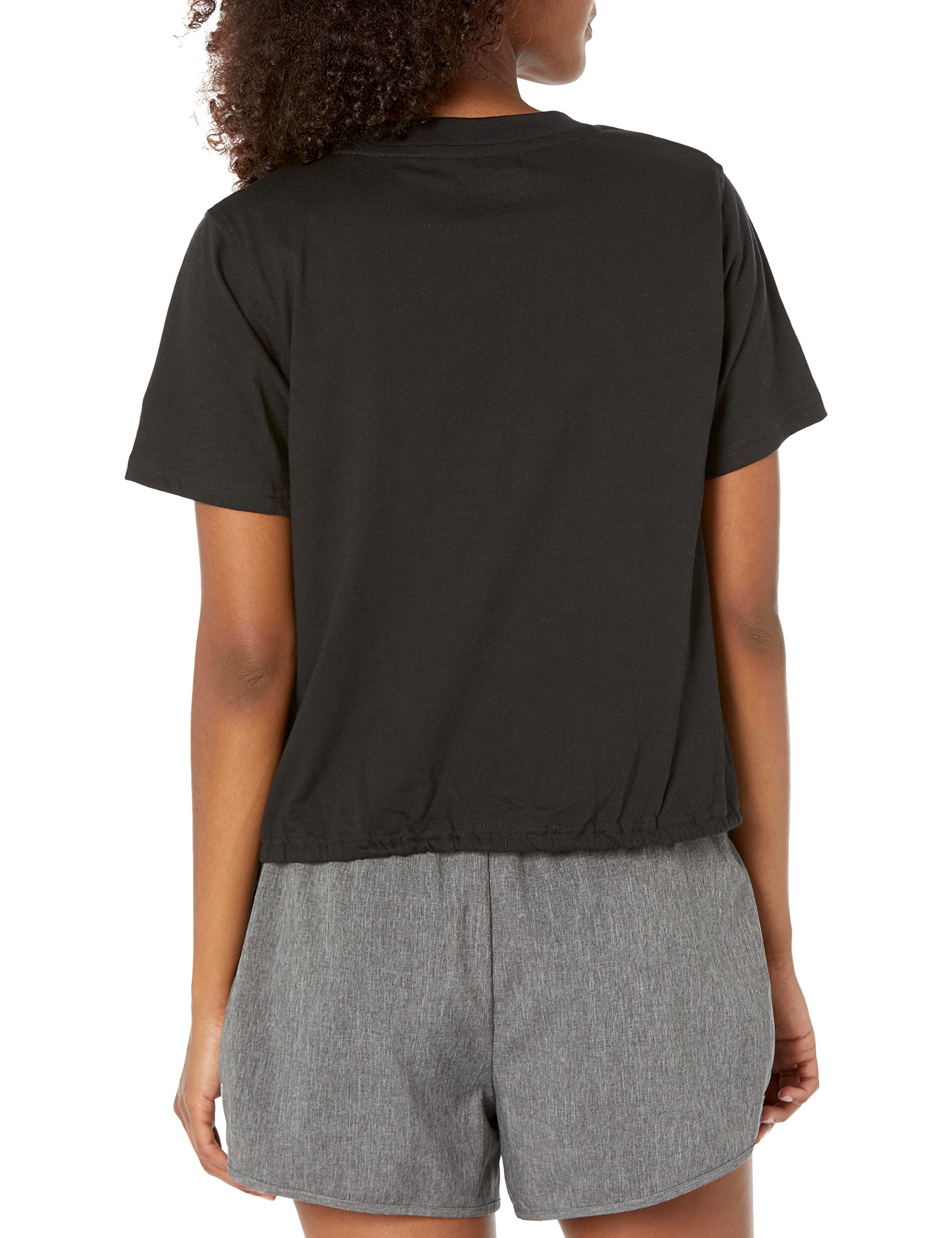 Champion Women's Campus Drawstring Tee, Left Chest Script, Inari-586158, Medium