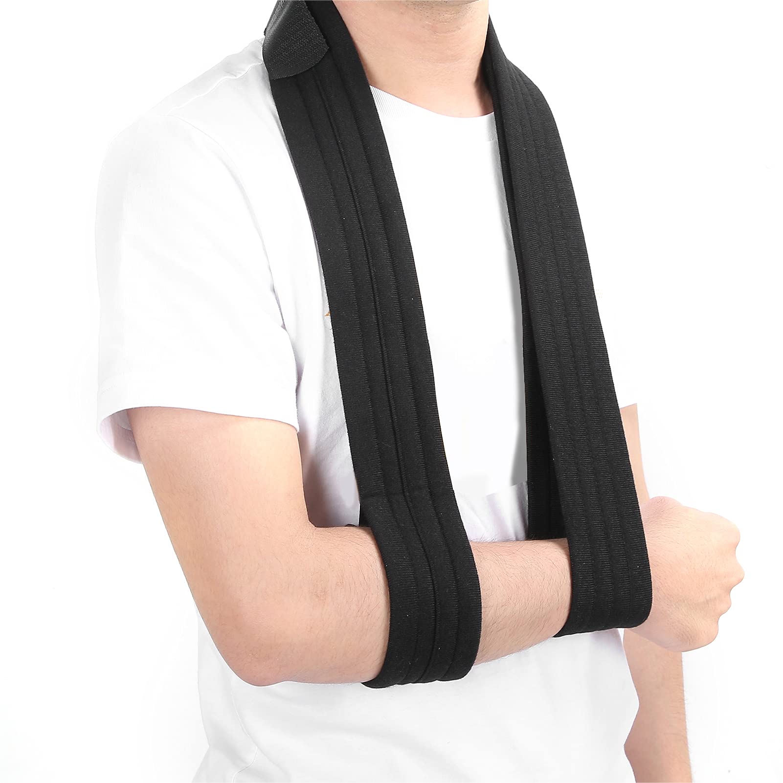 Broken Arm Support, Breathable Reduces Shoulder Pressure Easy to Wear Arm Comfortable for Elbow Injury(S)