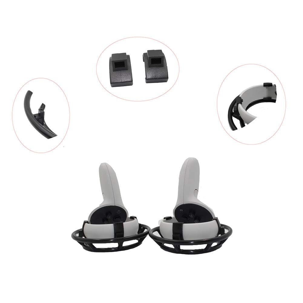 Balana 1 Pair Anti-Shock Touch Controller Grip Cover/Cage Controller Frame Protective Cover for Oculus Quest 2 /Rift S