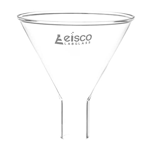 EISCO Powder Funnel, 120mm - 60Âş Angle - Plain Stem, 24mm - Borosilicate Glass