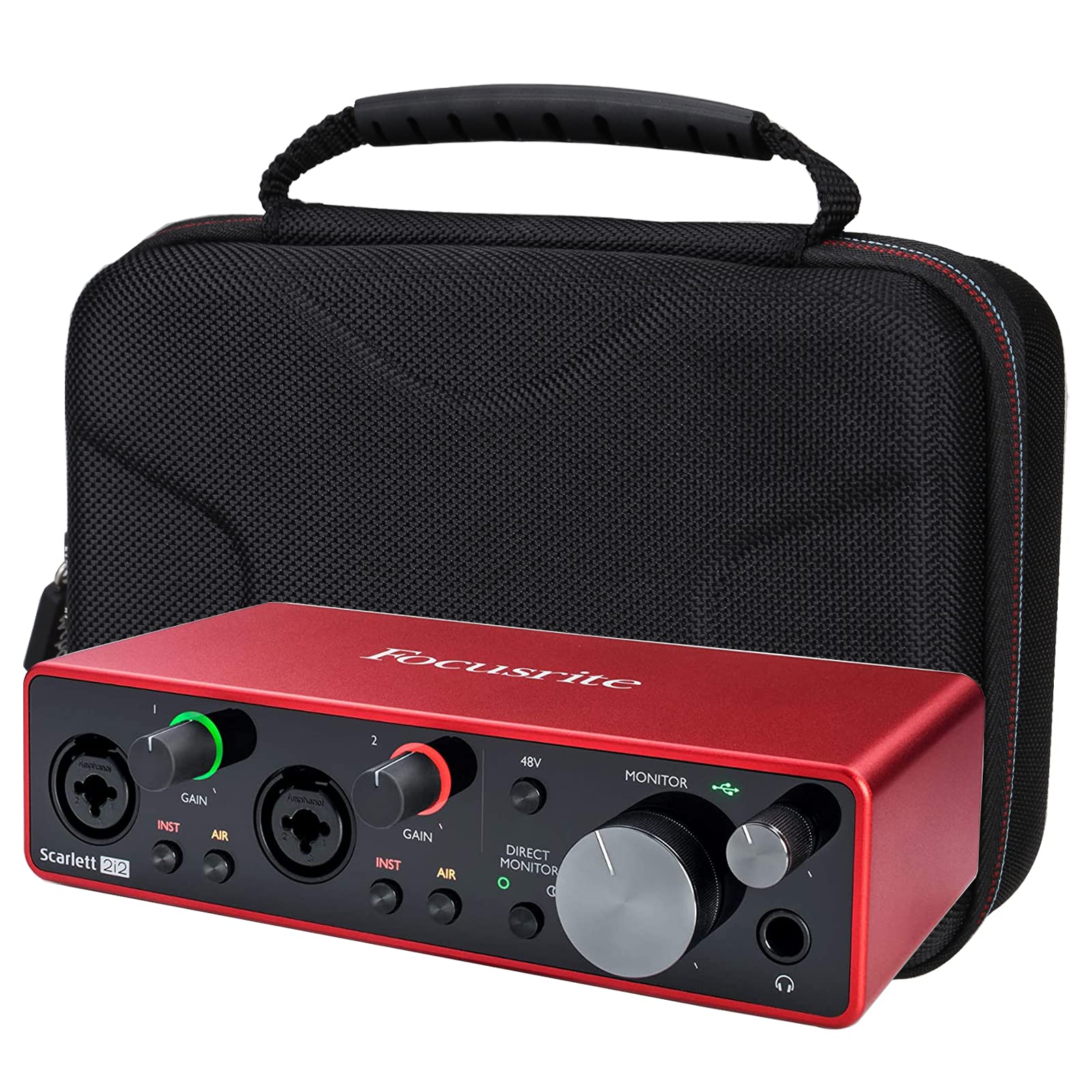 Mchoi Hard EVA Travel Case Compatible with Focusrite Scarlett 2i2 (3rd Gen) USB Audio Interface (New Version Case), Case Only