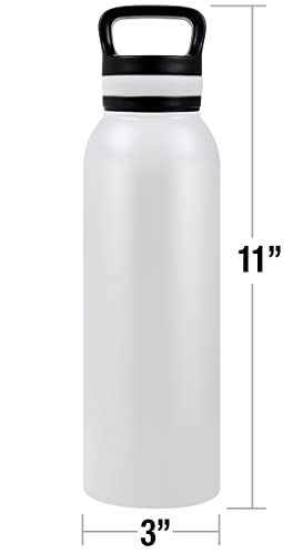 Harry Potter OFFICIAL Griffindor Plaid Sigil 24 oz Insulated Canteen Water Bottle, Leak Resistant, Vacuum Insulated Stainless Steel with Loop Cap, White