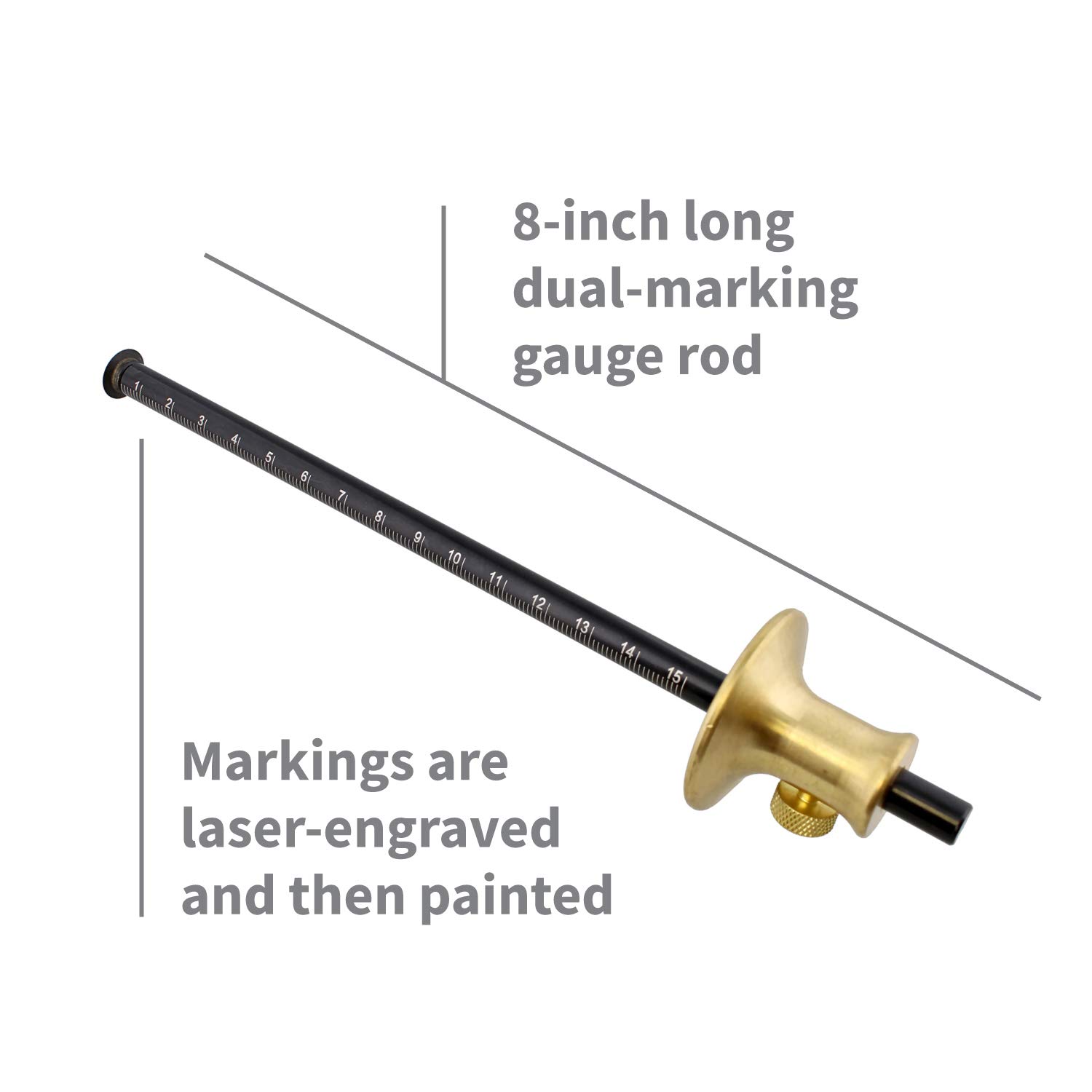 DCT Wood Marking Gauge Woodworking Marking Knife – Dovetail Marker Wood Scribe Woodworking Marking Gauge Marking Tool