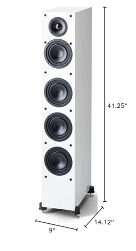 Paradigm Monitor SE 6000F Floor Standing Speaker in Gloss White (Single)