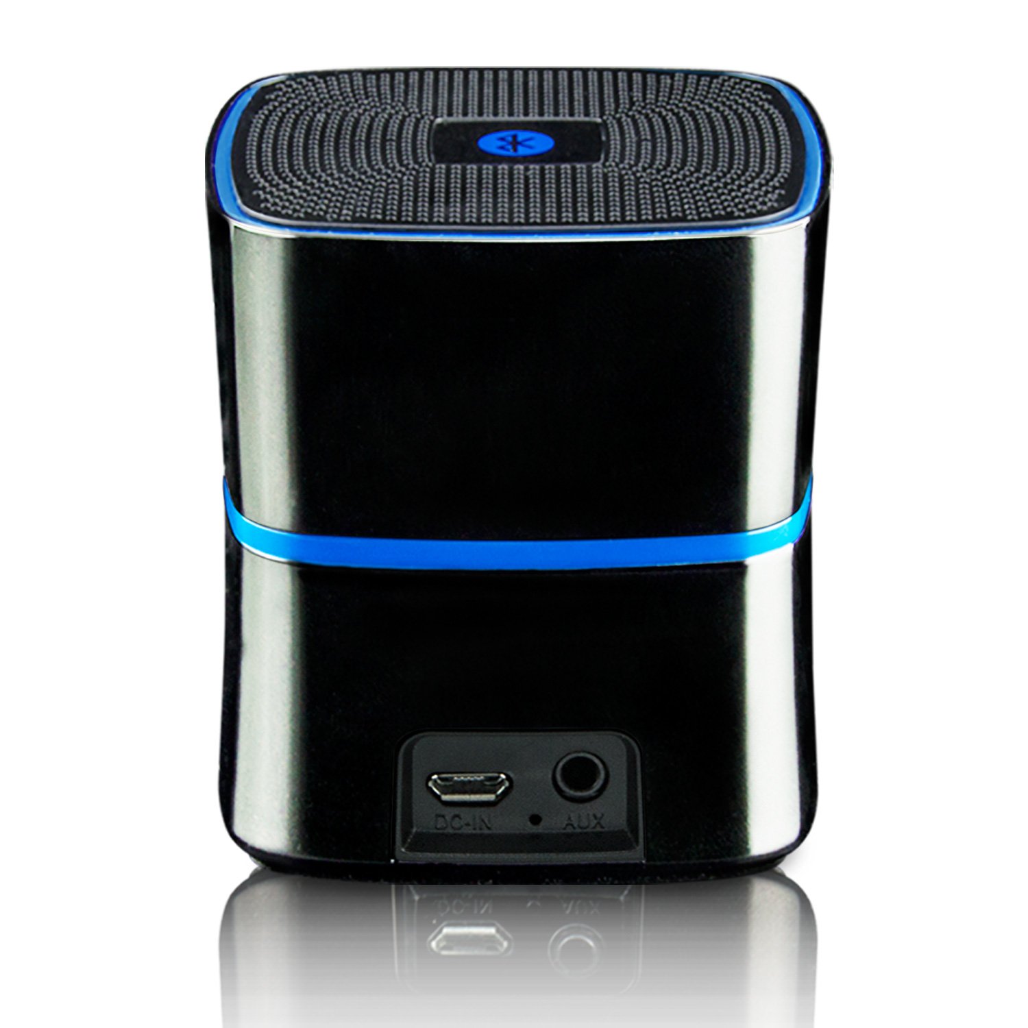 Turcom TS-450 5 Watt Power Enhanced Bass Portable Wireless Bluetooth Speaker, with Latest Bluetooth 4.0 Technology, 8-12 Hour Playtime, Rechargeable Lithium-Ion Battery, Built-in Digital Microphone, Premium Zinc Alloy Shell Speaker, Titanium Gray