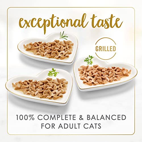 Purina Fancy Feast Grilled Wet Cat Food Poultry and Beef Collection Wet Cat Food Variety Pack - (24) 3 Oz. Cans