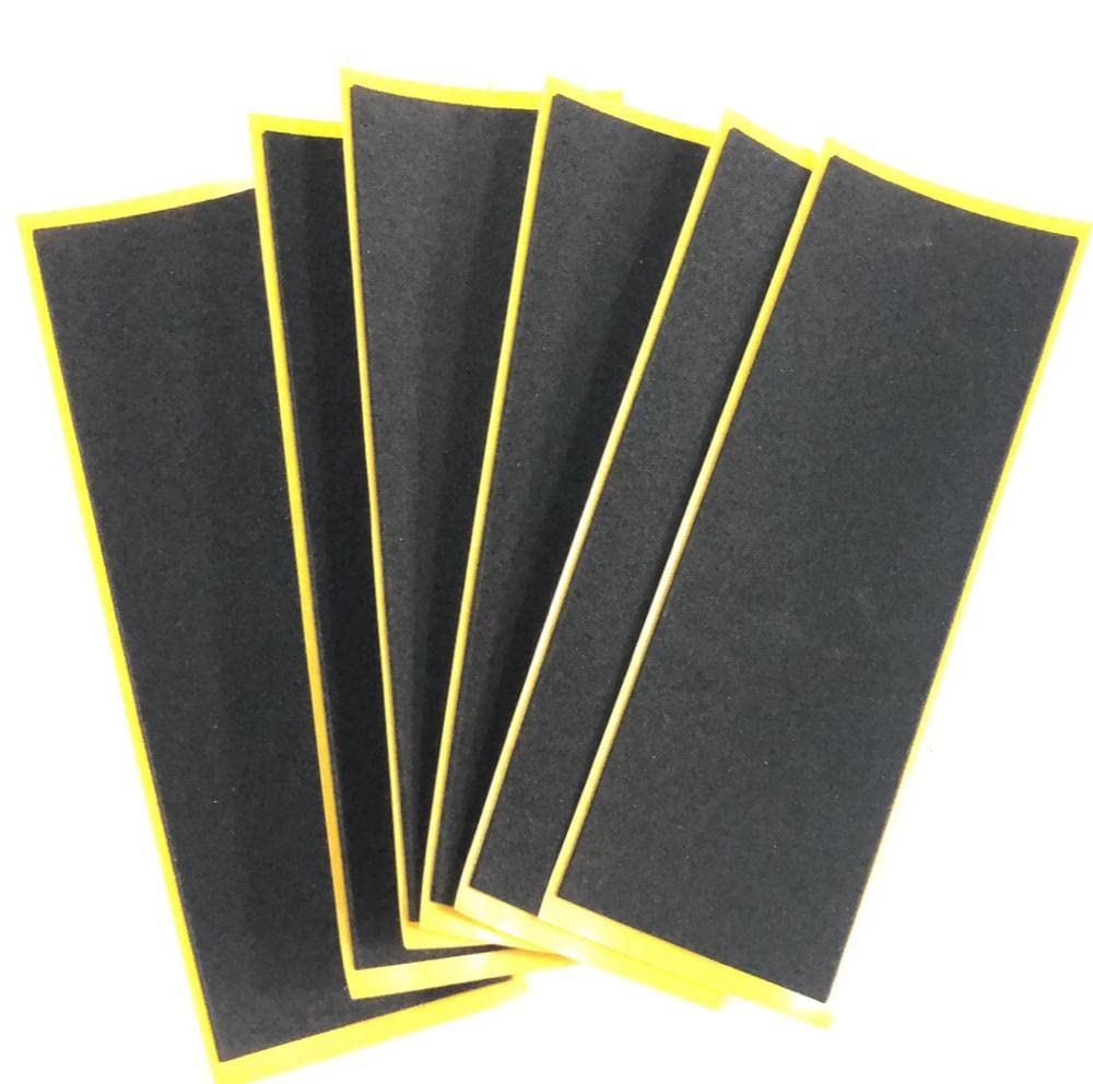 SPITBOARDS® Fingerboard Tape 38mm x 110 mm (1mm Thick) 5pcs Uncut Shape for fingerboards or fingerskate Best Foam Griptape