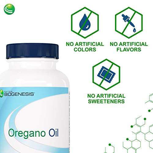 Nutra BioGenesis - Oregano Oil - Breathing and Digestive Support - 120 Capsules