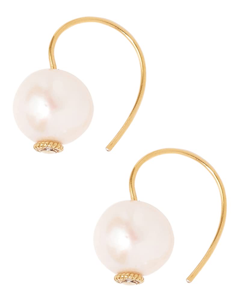 Chan Luu Freshwater Pearl Drop Earrings White Pearl One Size