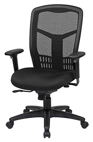 Office Star ProGrid High Back Manager's with Adjustable Seat Height, 2-to-1 Synchro Tilt Control and Seat Slider, Coal FreeFlex Fabric