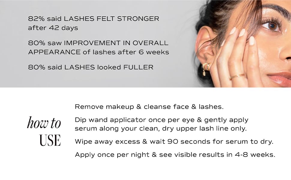 Borboleta Lash Serum - Eyelash Serum for Longer, Thicker, and Fuller Looking Lashes (Full Size, 3 Month Supply)