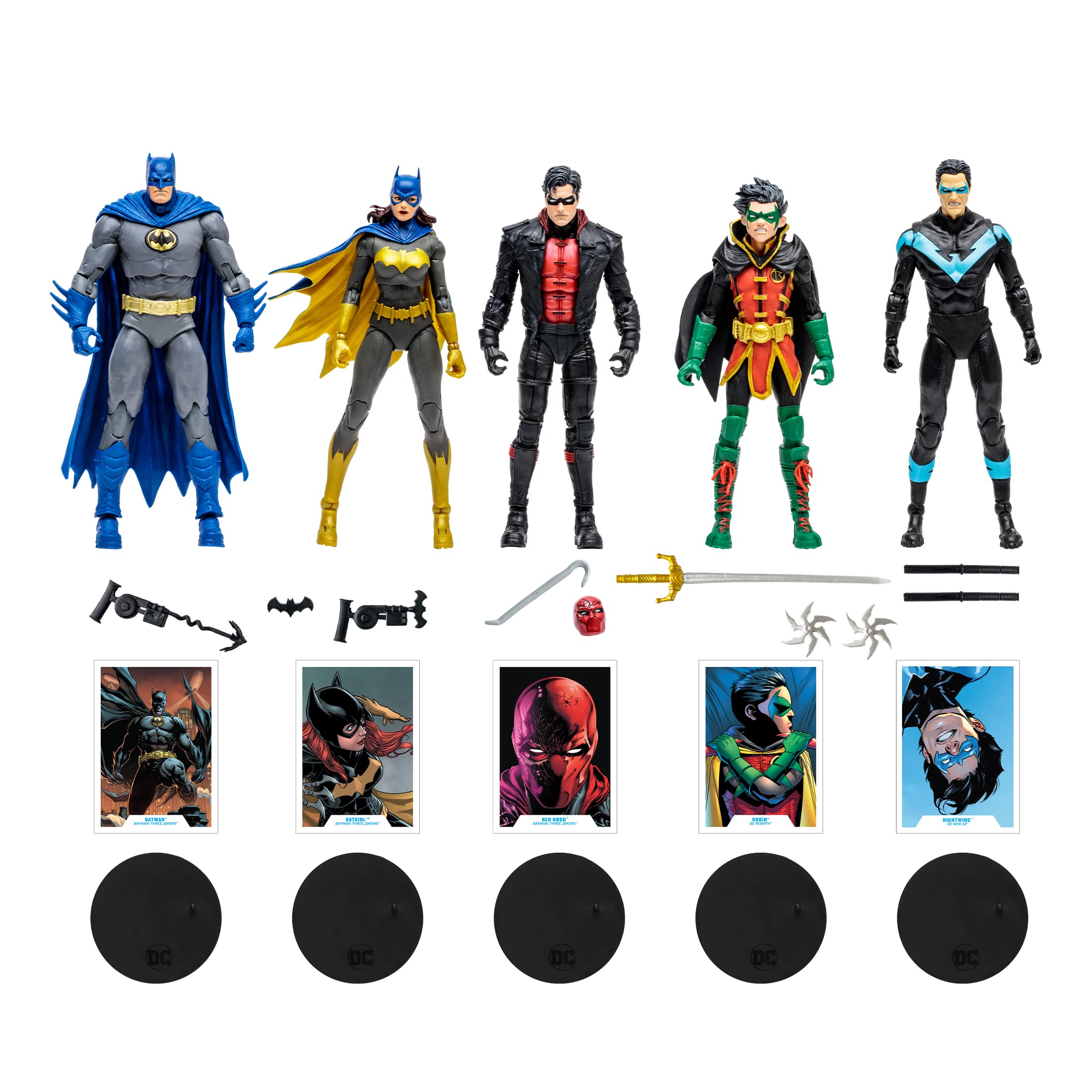 McFarlane Toys- DC Multiverse Multipack - BAT Family 5 Pack