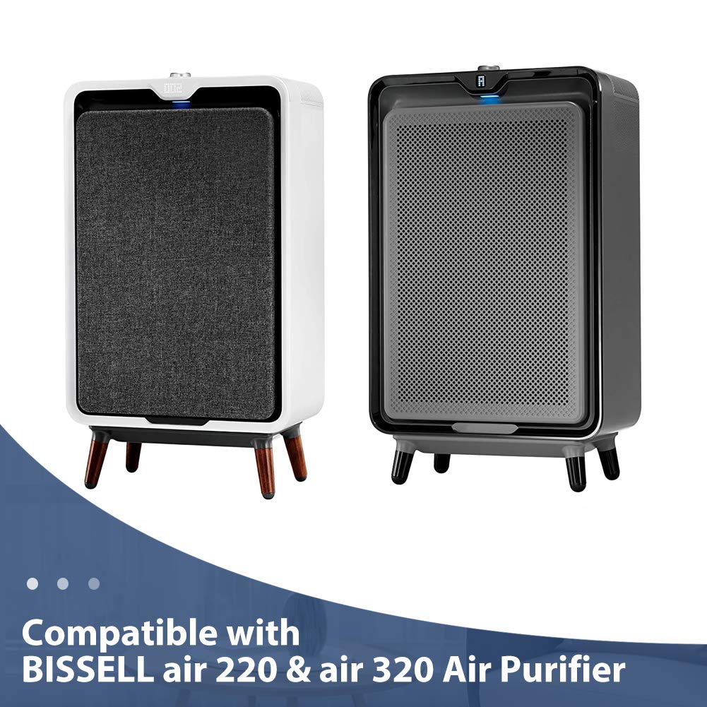 Mchillnet Air 220 Filter Replacement Compatible with Bissell Air320 Air220 2609A Air Cleaner Purifier, 2678 HEPA Filter + Pre-Filter and 2677 Activated Carbon Filter Included, 1 Set