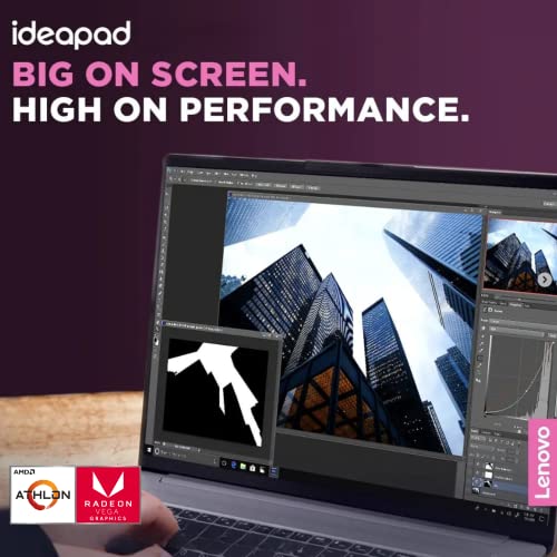 Lenovo IdeaPad, 8GB RAM, 256GB SSD, AMD Dual-core Processor, 15.6 Inch HD Anti-Glare Display, Long Battery Life Up to 9.5Hr, HDMI, SD Card Reader, Windows 11, 1 Year Microsoft 365