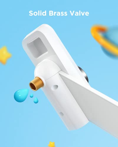 Ciays Toilet Bidet Non-Electric Bidet Toilet Attachment Dual Nozzles for Frontal/Rear Wash, Adjustable Pressure Control, Sliver/White