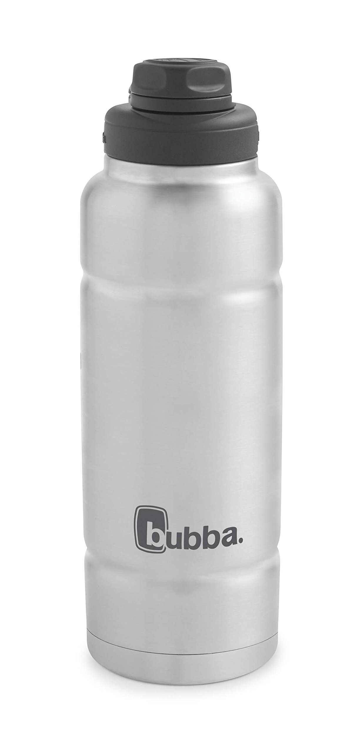 Bubba Trailblazer 40oz Vacuum-Insulated Stainless Steel Water Bottle with Leak-Proof Lid, Keeps Drinks Cold up to 38 Hours or Hot up to 10 Hours, Steel