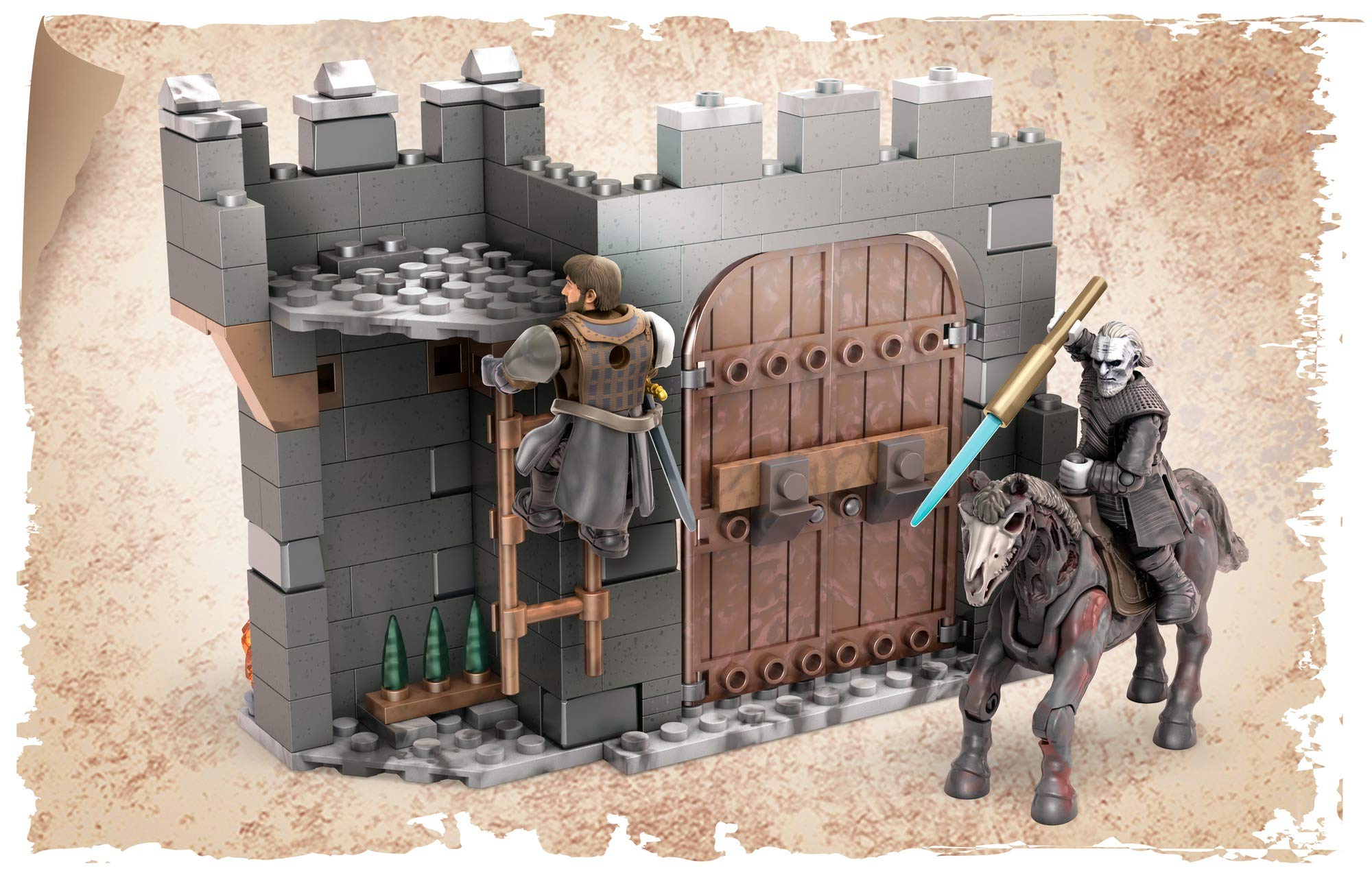 Mega Construx Game of Thrones Winterfell Defense Construction Set with Character Figures, Building Toys for Collectors (185 Pieces)