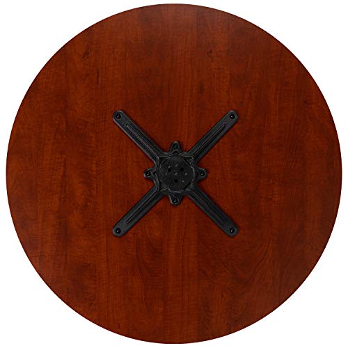 BizChair 36" Round Multi-Purpose Conference Table in Cherry - Meeting Table for Office