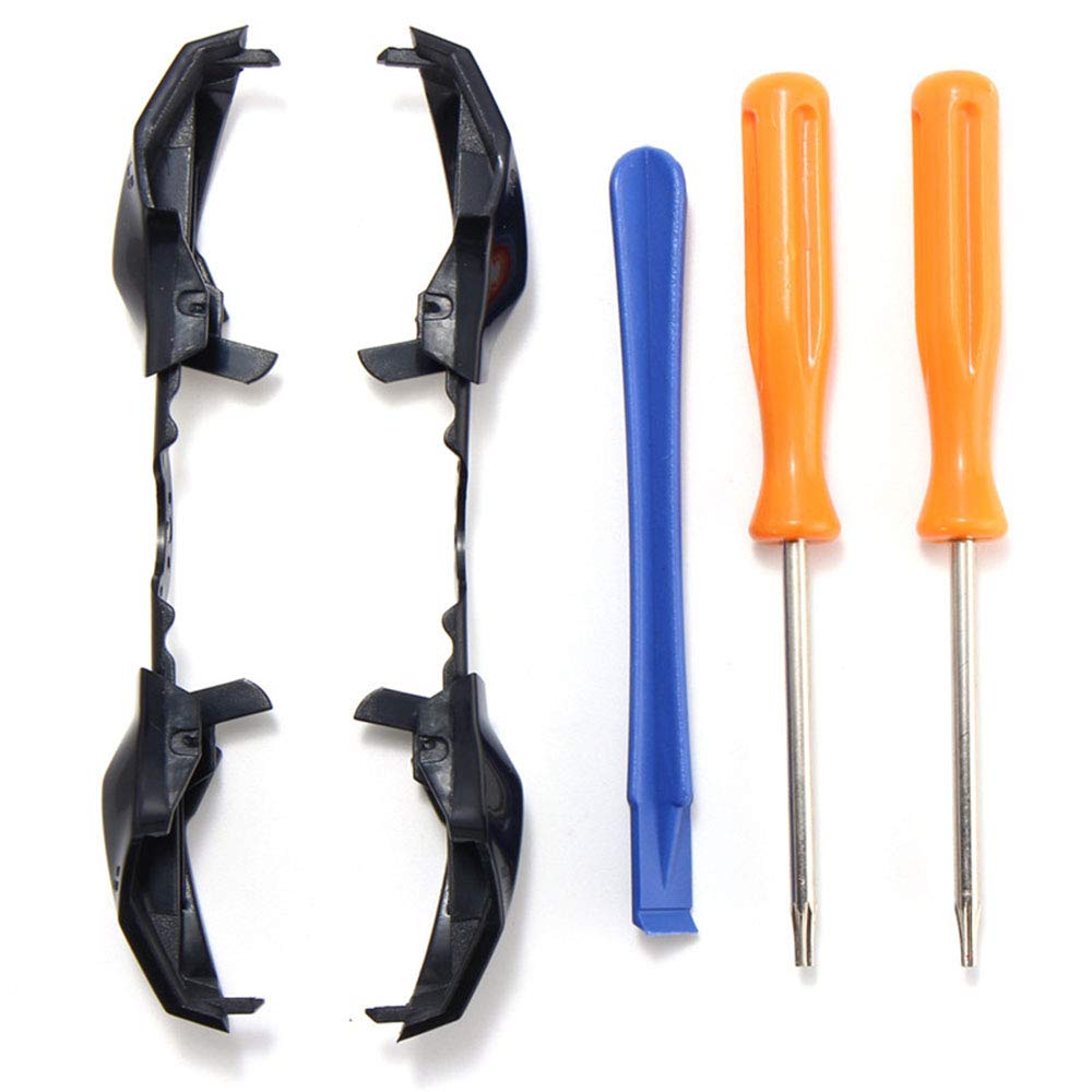 Replacement LB RB Bumper Triggers Button Key Trigger Middle Pad Part with T6 T8 Screwdrivers Repair Tools + Crowbar for Xbox One Elite Controller (2 Pcs LB RB)