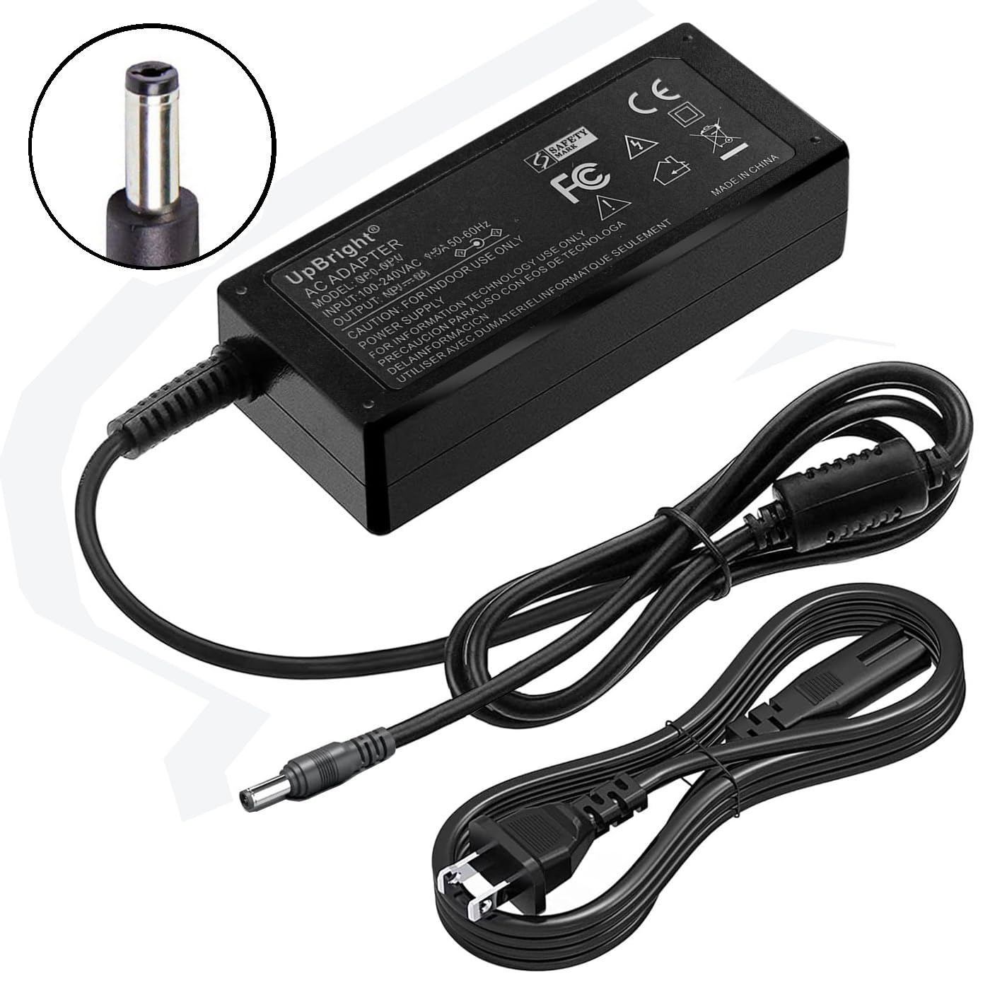 UpBright 24V AC/DC Adapter Compatible with HID Fargo DTC4250e DTC4500e X001800 HDP5000 DTC1000 DTC1250e DTC4000 DTC4500 DTC550 DTC500 DTC300 HDP600 X001500 X001400 C10 C11 C15 C16 C25 C30 M30 Printer