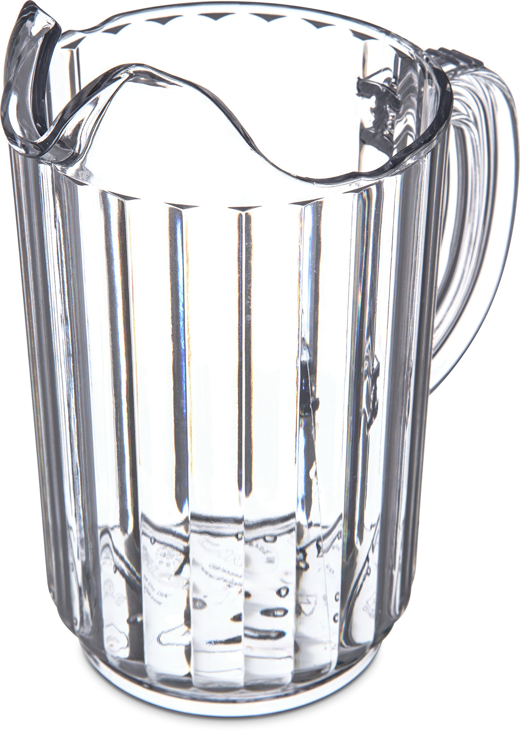 Carlisle FoodService Products Clear Pitcher Tall Pitcher, Plastic Pitcher for Restaurants, Catering, Kitchens, Plastic, 32 Ounces, Clear