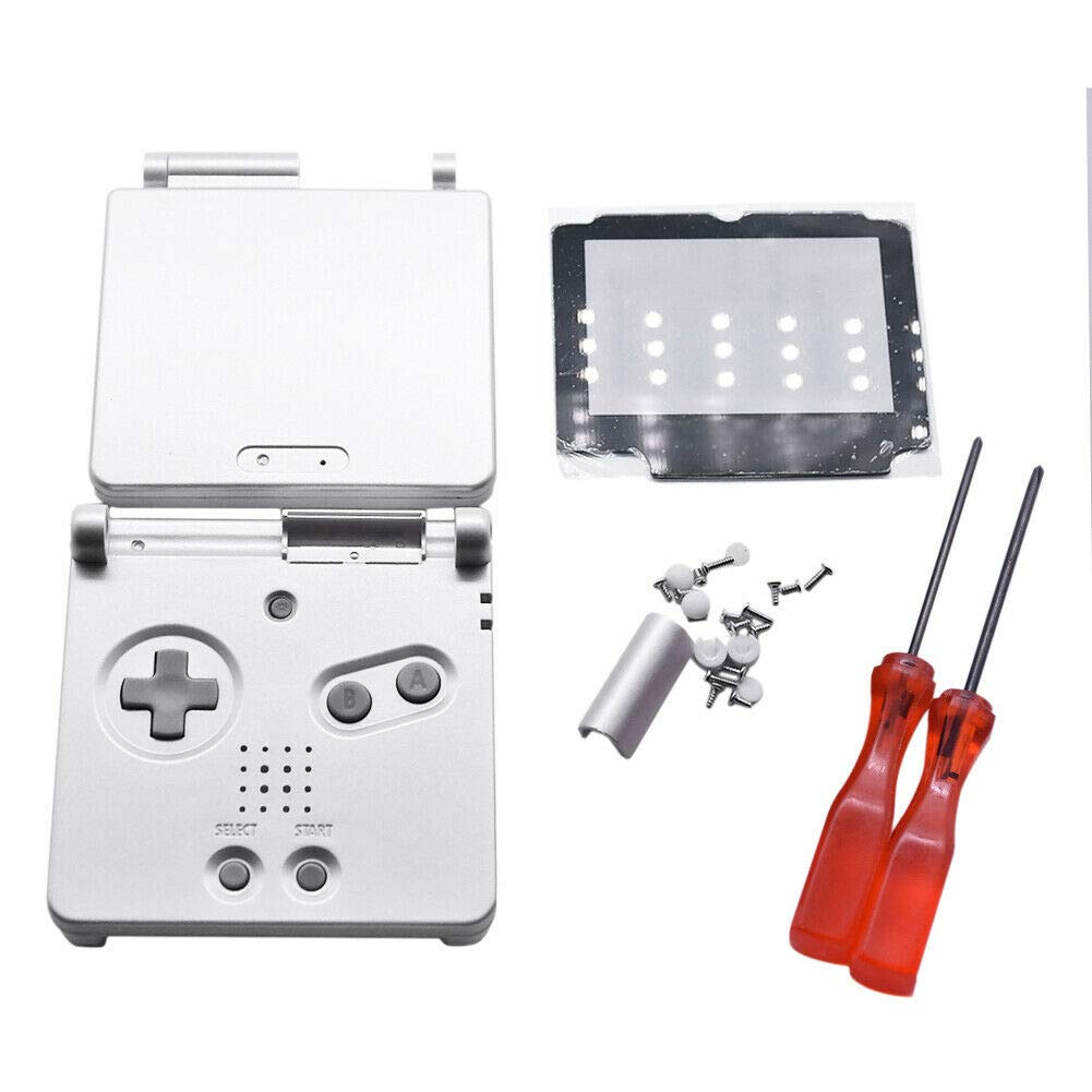 Meijunter Replacement Full Housing Shell Cover Case Repair Parts Set w/Lens&Screwdriver for Nintendo Gameboy Advance SP GBA SP Console