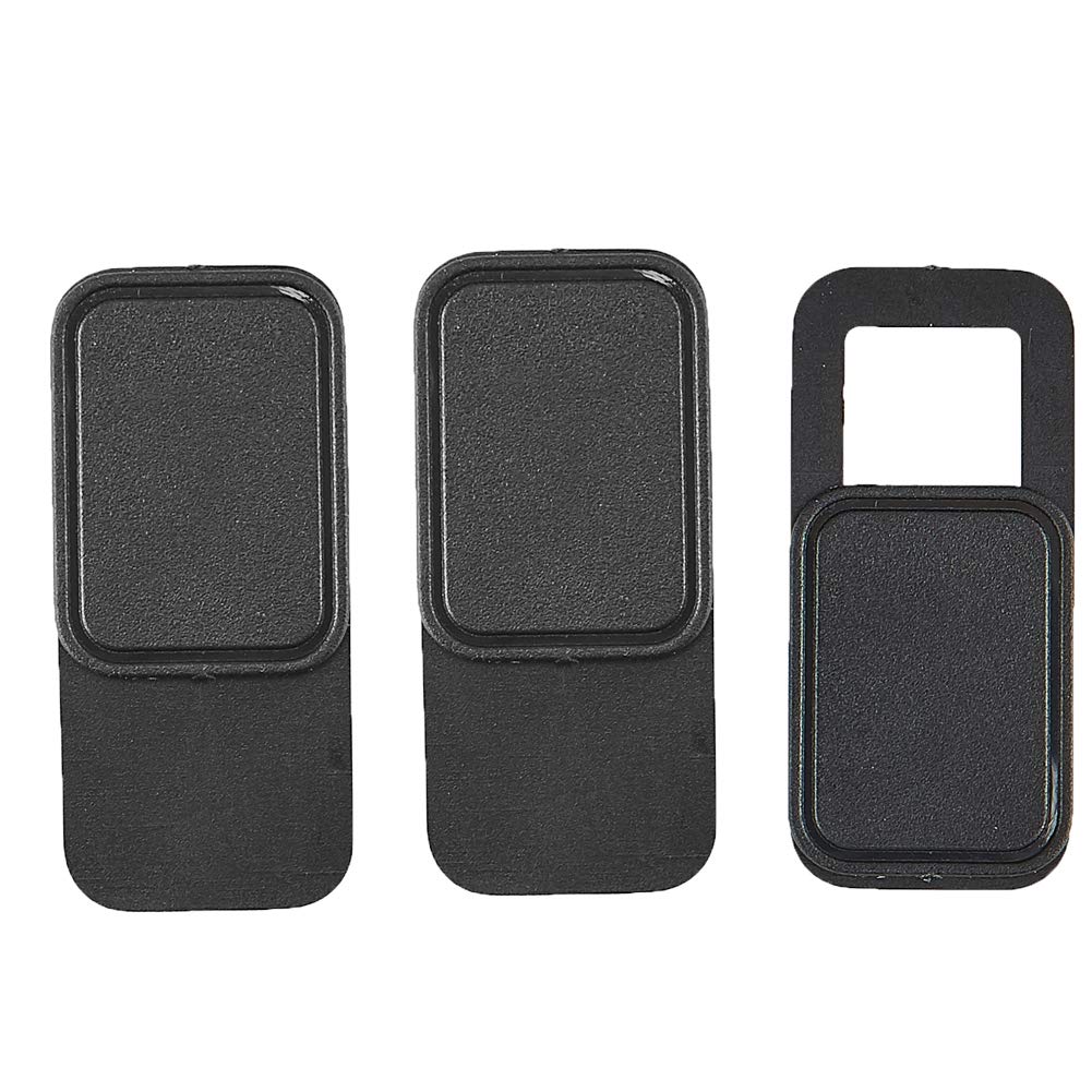 hutishop2020 3Pcs Webcam Shutter Slider Phone Front Camera Cover Privacy Protection Black