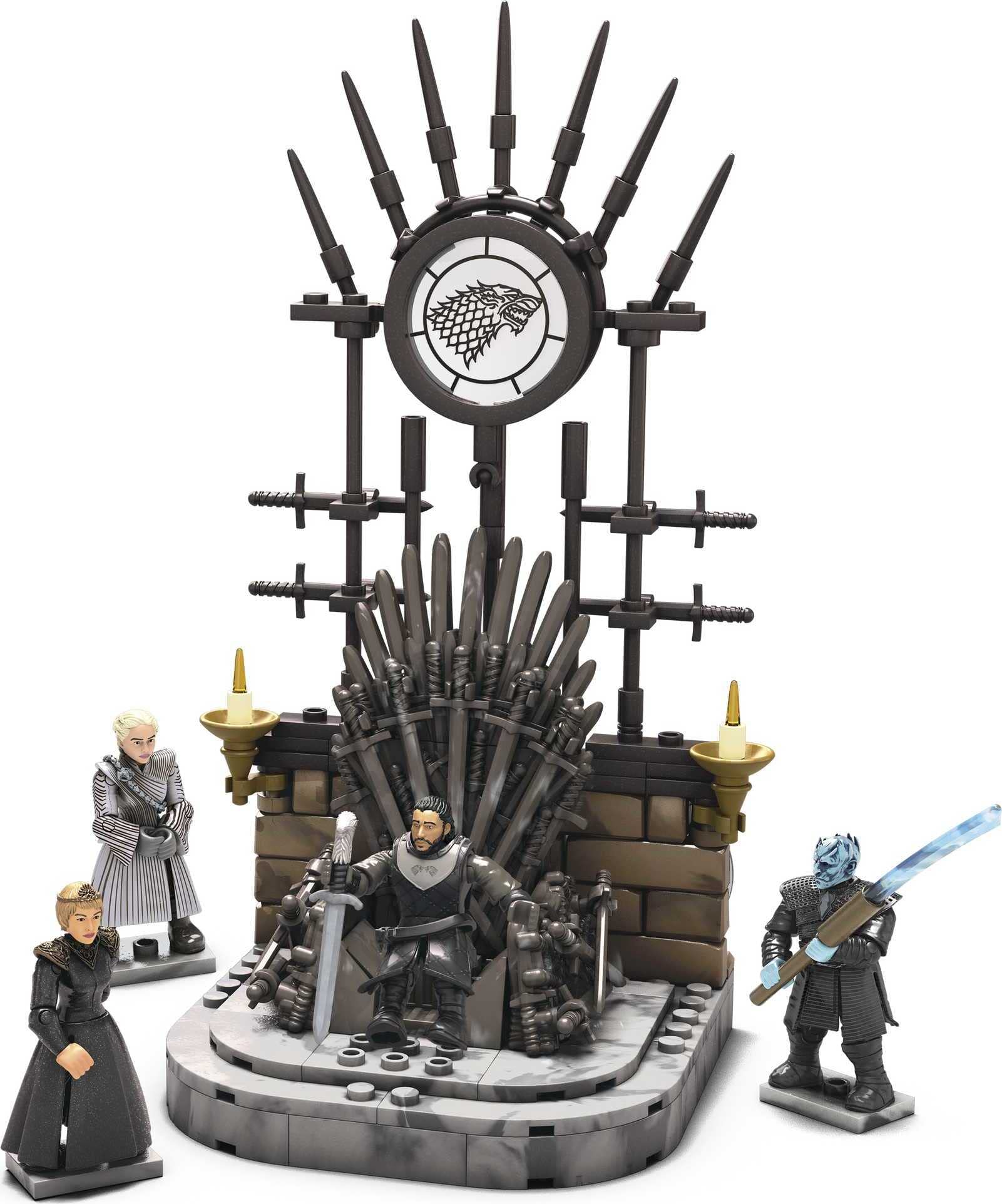 Mega -Construx -Game of Thrones The Iron Throne Construction Set with Character Figures,Building Toys for Collectors (260 Pieces)