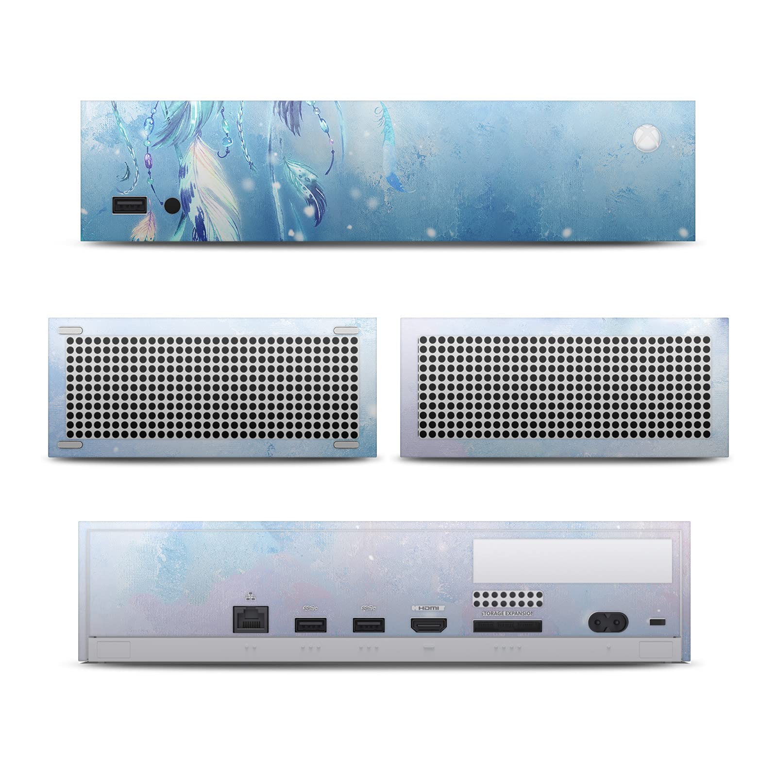 Head Case Designs Officially Licensed Simone Gatterwe Blue Dreamcatcher Art Mix Vinyl Sticker Gaming Skin Decal Cover Compatible With Xbox Series S Console