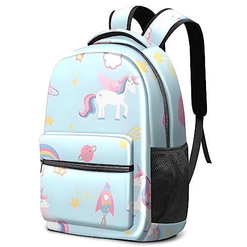 Genhuyiz Backpacks for Boys and Girls Kids Backpacks for School Trips and Outdoor Activities Perfect for Boys and Girls in Preschool Kindergarten and Elementary School 16 Inches (Unicorns)