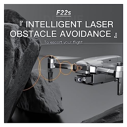 LEVABE F22s 4K PRO Drone 4K Professional Real 4K EIS Camera Laser Obstacle Avoidance 3.5KM Distance Flight RC Quadcopter Drones (Color : F22s 4K-1B-Foam Box)