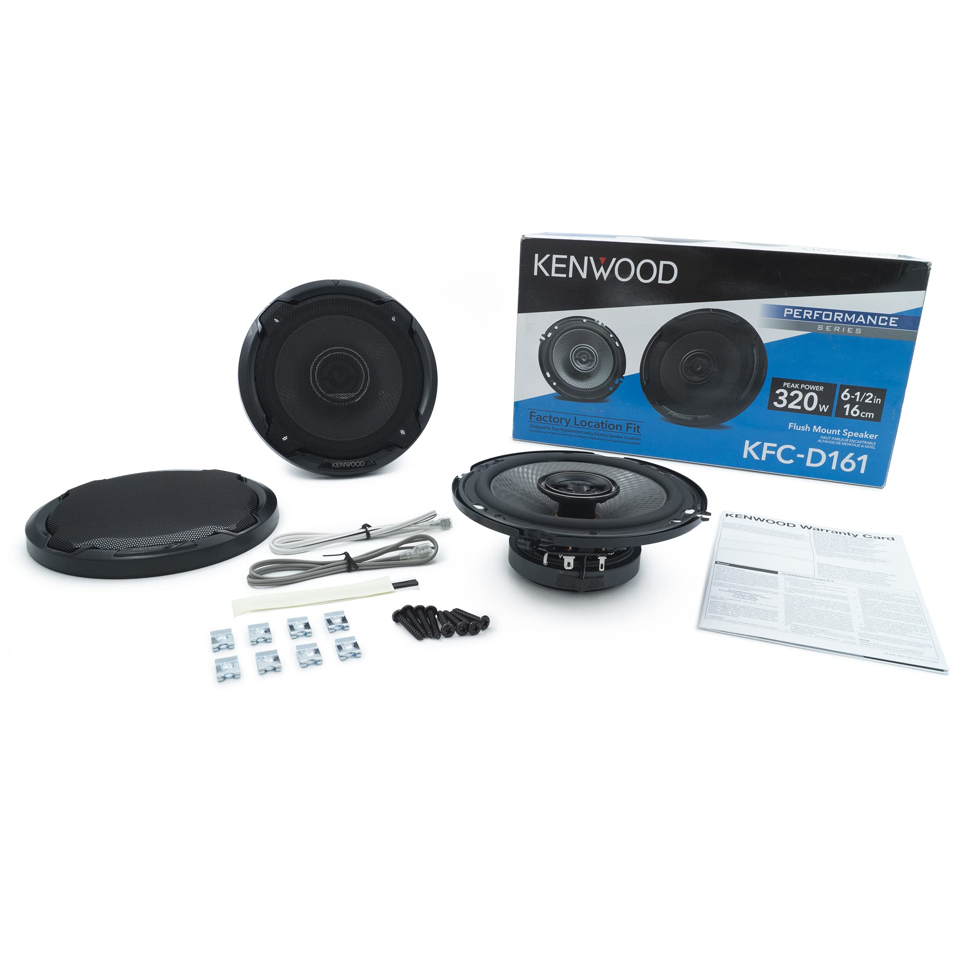Kenwood KFC-D681C 6 X 8 -Inch 2-Way, Performance Series Car Audio Speakers - 360 Watts of Peak Power, Full Range, Shallow Mount is Perfect Factory OEM Replacements