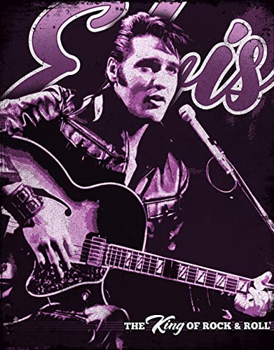 Desperate Enterprises Elvis The King Tin Sign - Nostalgic Vintage Metal Wall Decor - Made in USA