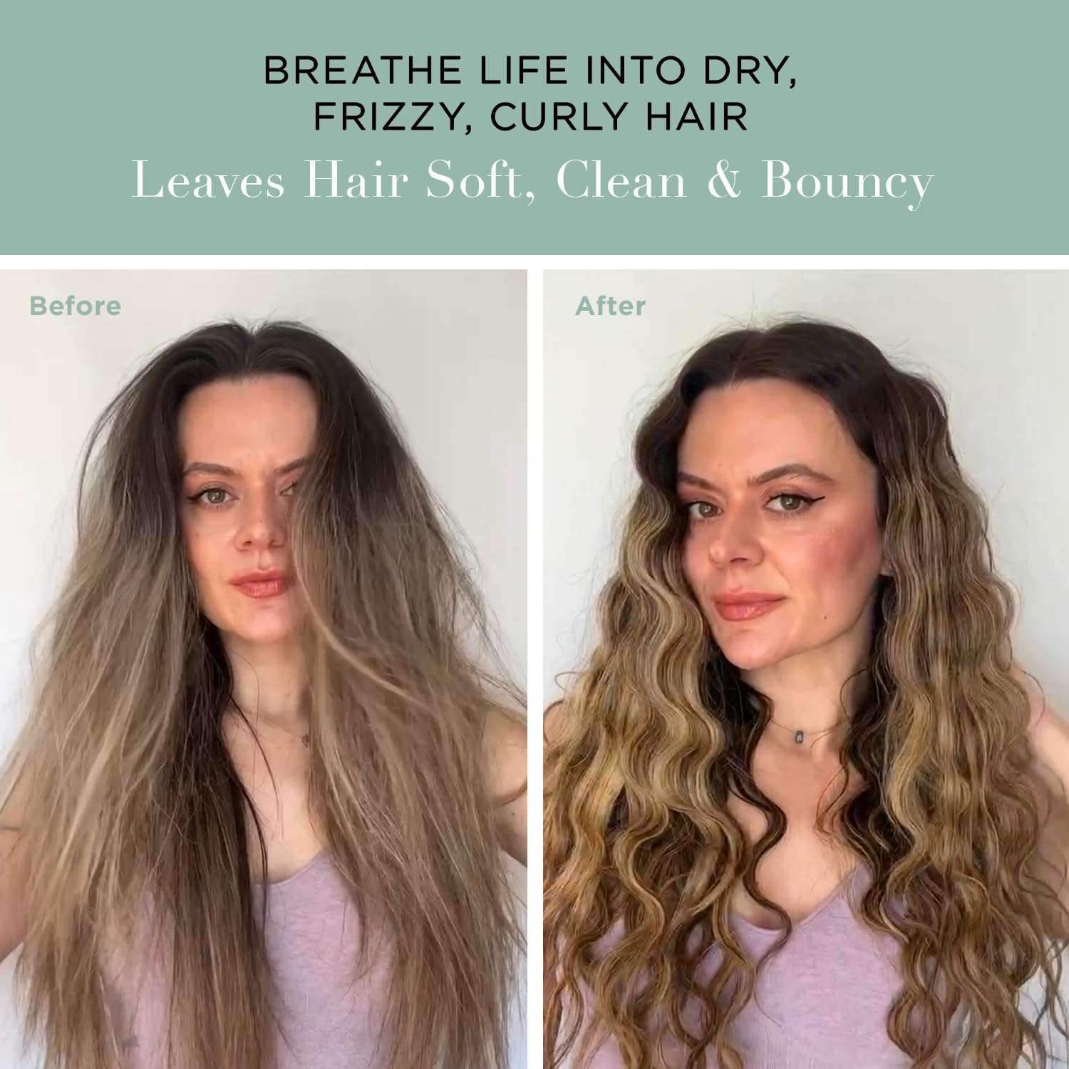 Unwash Bio-Cleansing Conditioner - Gentle, Hydrating Co-Wash Cleansing Conditioner, Sulfate & Paraben Free, for Curly, Coily & Dry Hair, 13.5 fl oz