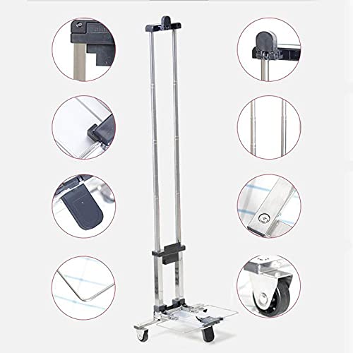 DOUBA Mini Folding Shopping Pull Cart Portable Trolley Bag Wheels Luggage Reusable Shopping Bag Vegetables Pull with Folding Cart ( Color : D )