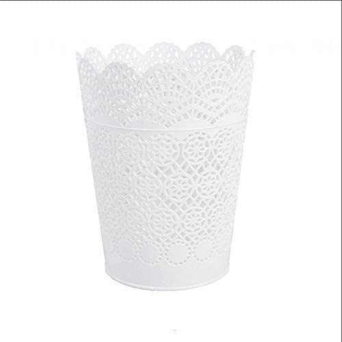 QinleePlastic Slim Oval Trash Can, Wastebasket, Garbage Container Bin for Bathroom, Bedroom, Home Office(Purple)