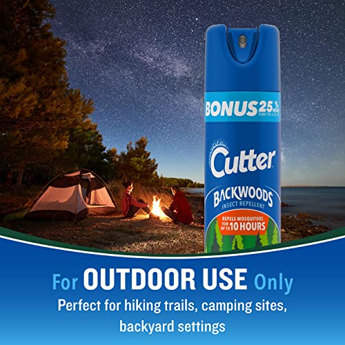 Cutter Backwoods Insect Repellent, Repels Mosquitos for Up To 10 Hours, 25% DEET, 7.5 Ounce (Aerosol Spray)